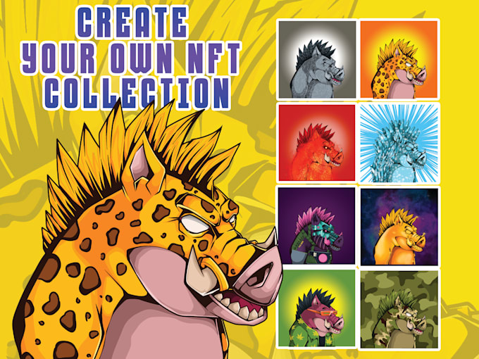 Create custom cartoon character for your nft collection by ...