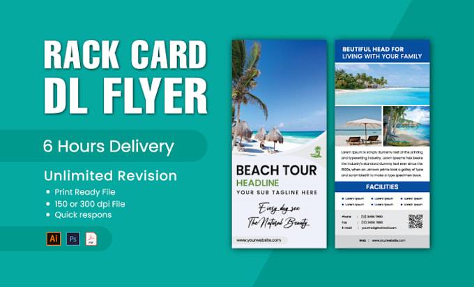Design rack card, dl flyer and leflet by Ronytalukder54 | Fiverr