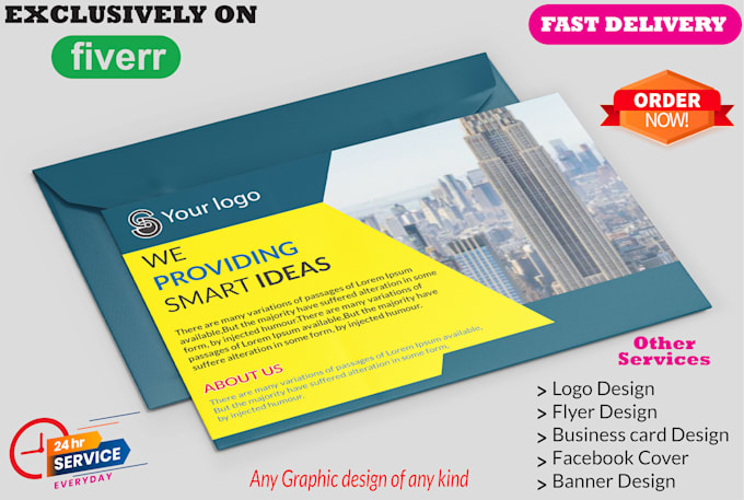 Do professional postcard design with qr code by Rakib3311 | Fiverr