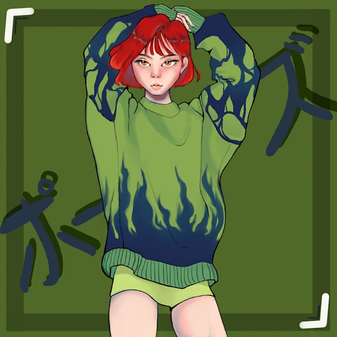 Draw your beautiful oc or fanart by Olinbrs | Fiverr