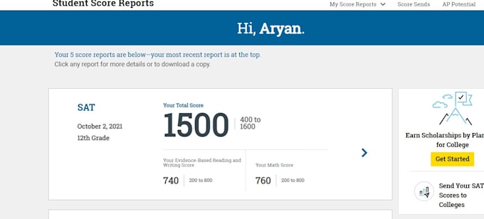 Help you score at least 1300 on the sat by Nervousthunder | Fiverr