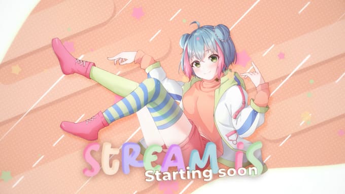 Make a loading screen starting soon for vtuber or streamer by Reeuchii | Fiverr