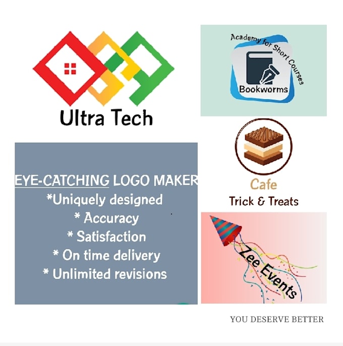 Eye catching logo designs for business and companies by Zahraafzal_44 ...