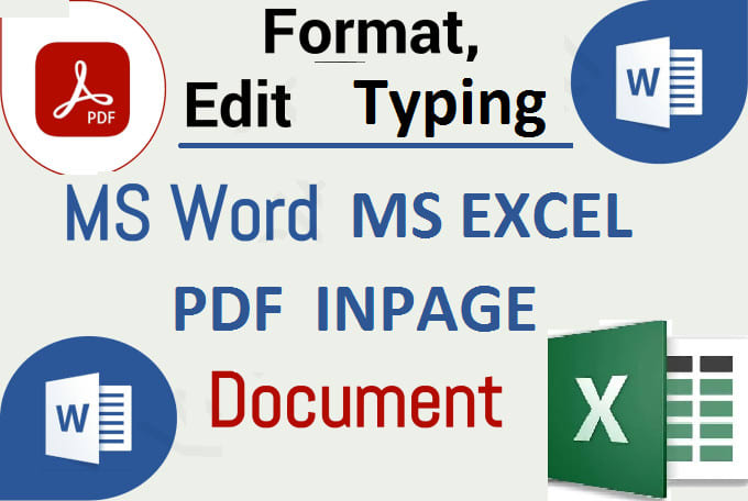 Create, edit, format, microsoft word, excel, inpage by Hasnain26602 ...