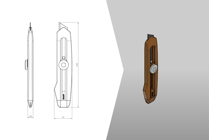 Convert your 2d drawings into 3d components by Andreacsgn | Fiverr