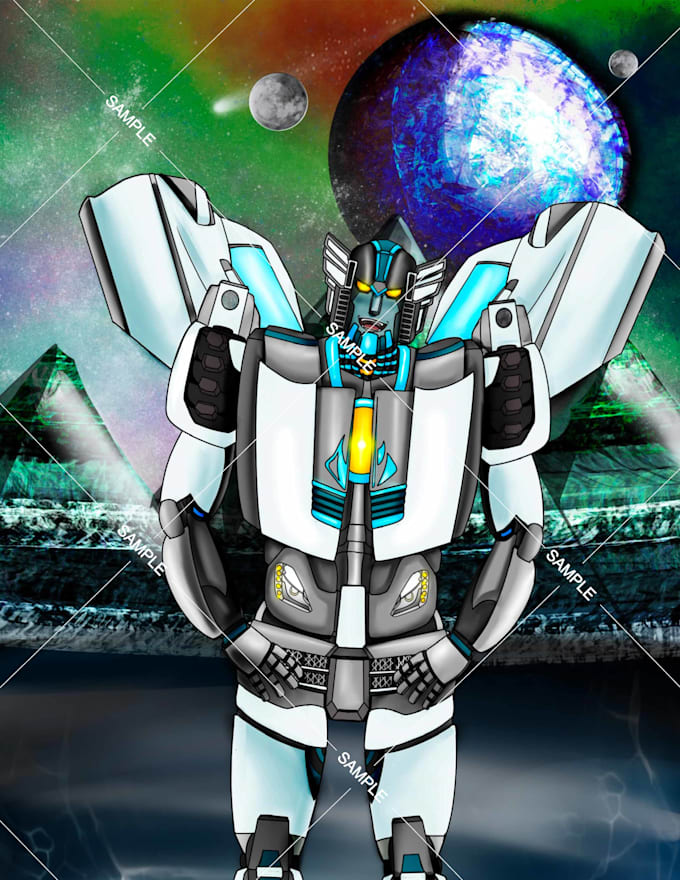 Draw your fun robotic alter ego by Robots_applenty | Fiverr