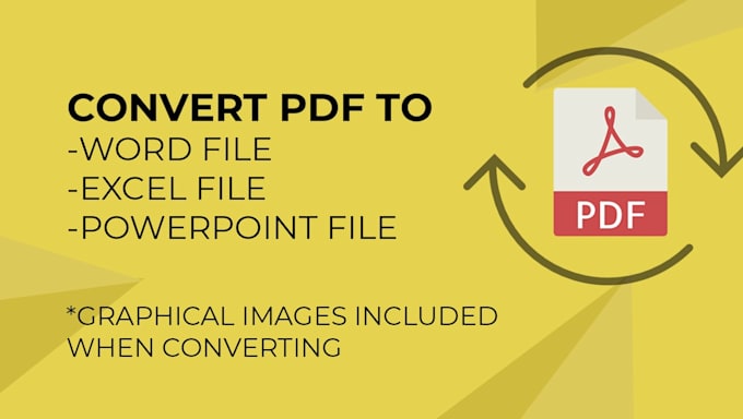 Convert pdf to word, excel or powerpoint presentation by Andre12347 ...