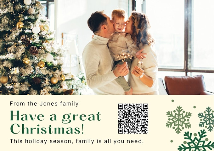 Design a christmas card with qr code or augmented reality by Secretartt ...