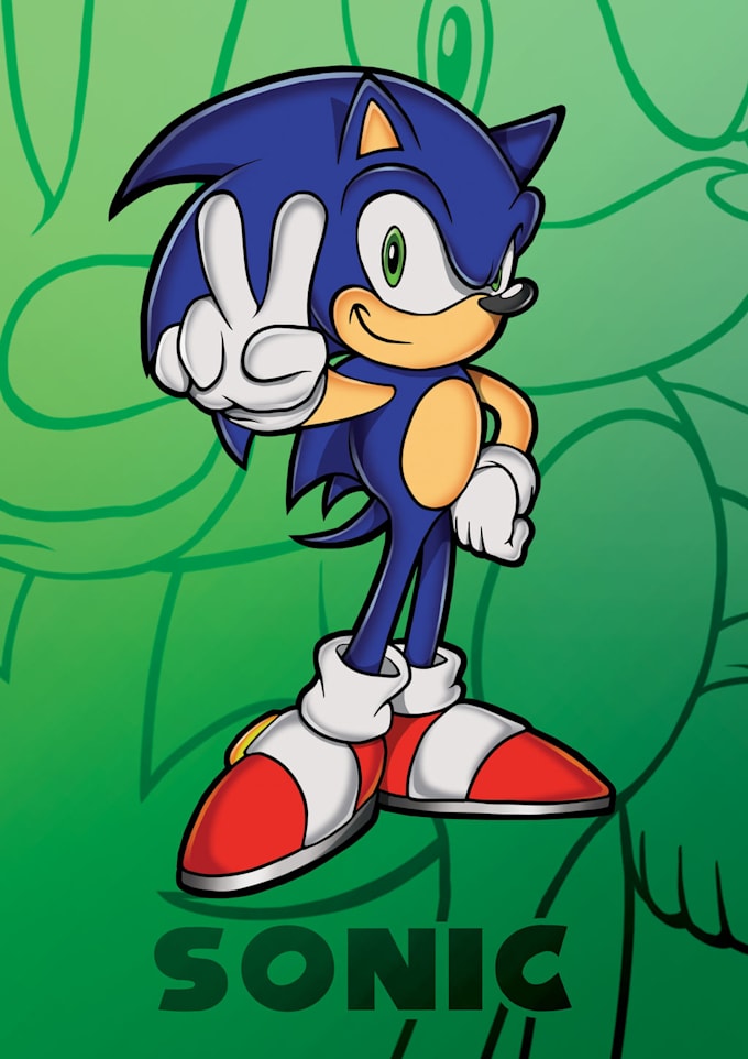 Draw your character in the sonic adventure style by Stewthepoo | Fiverr