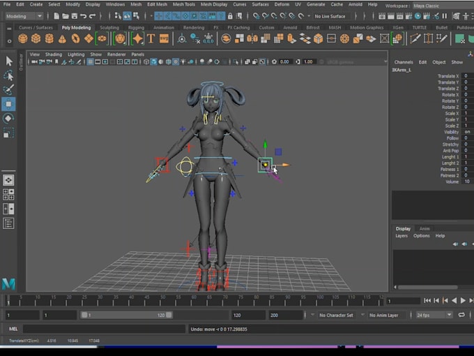 Rig, animate, clean up your 3d character in blender or maya for games ...