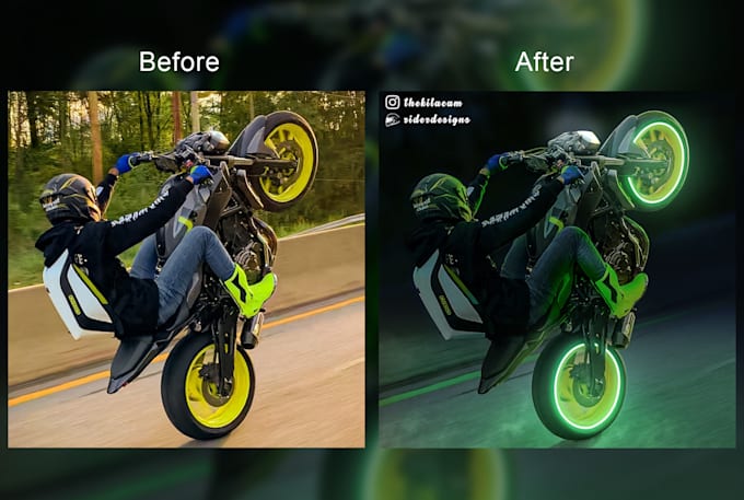 Edit your motorcycle image by Apierce17 | Fiverr