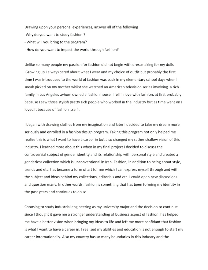 Write your motivation letter and cv for applying by Tinamgh | Fiverr