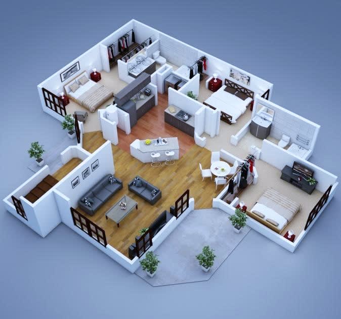 Floor plan 2d and 3d plan by Arc_emry | Fiverr