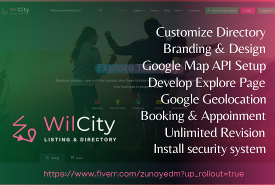 Customize, develop wordpress directory website using wilcity by Zunayedm | Fiverr