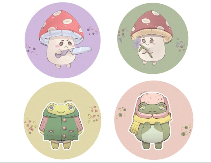 Draw cute cartoon character, avatar, mascot by Sadistiva | Fiverr