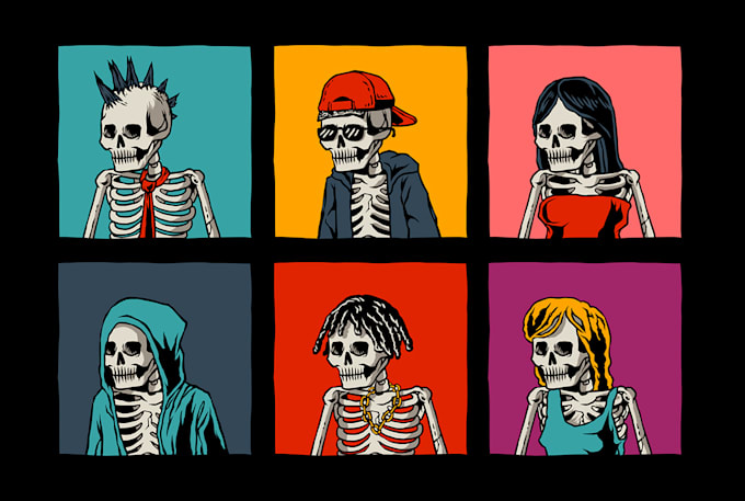 Make an avatar from your photo into a funky skeleton style by ...