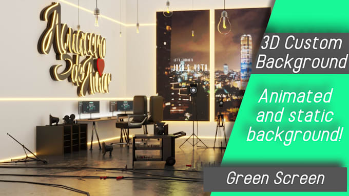 Create a background for your stream green screen by Zsnake22 | Fiverr