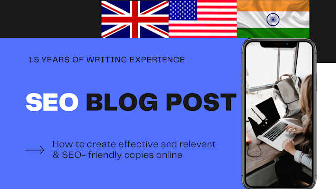 Write seo optimized blog posts for your website by Vanshikasingh16 | Fiverr