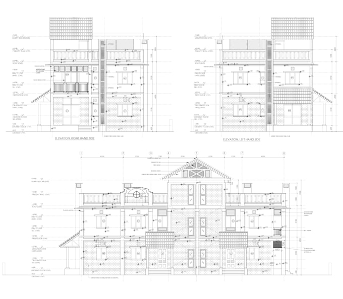 Do autocad revit drawings for architecture projects by Archiad_009 | Fiverr