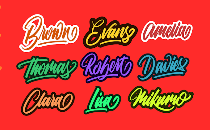 Create your name logo with lettering or modern calligraphy by Thekipo ...