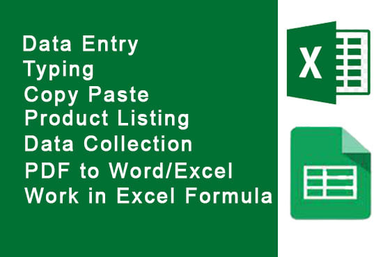 Be your virtual assistant and do data entry copy paste excel data entry ...