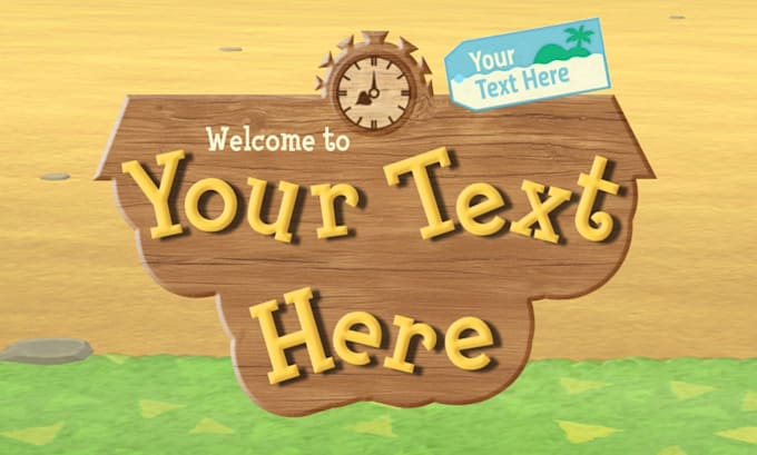 Concevez un logo animal crossing new horizon personnalisé pour vous