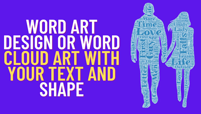 Do word art design with your text and shape by Bright_chizi | Fiverr