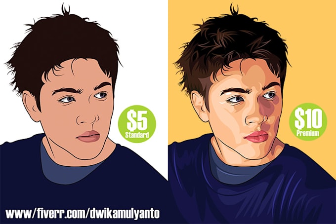 Make cartoon version of your photo by Dwikamulyanto | Fiverr