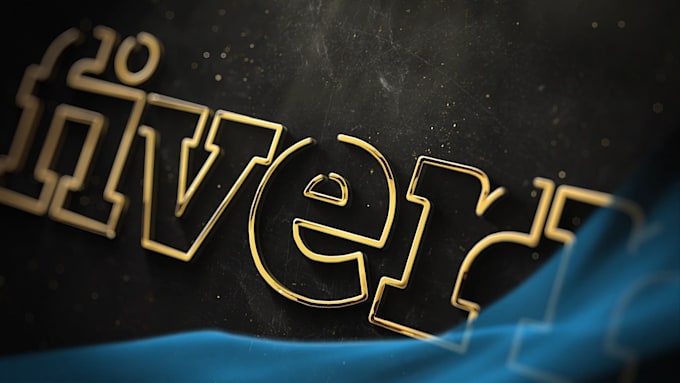 Create 3d gold logo intro animation by Ayyan_ali775 | Fiverr