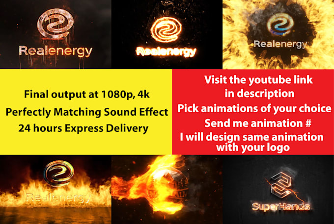 Create stunning fire and smoke logo animation by Esha096 | Fiverr