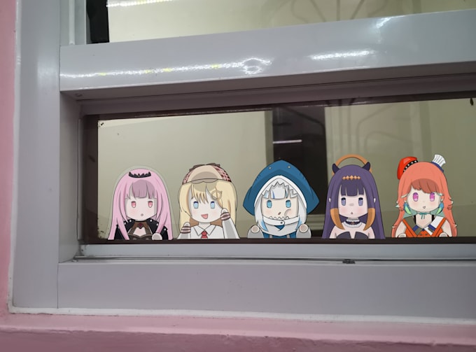 Draw a chibi character in real life setting by Kurintoo | Fiverr