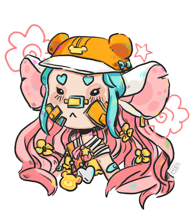 Draw a cutesy or chibi illustration of your choice by Allanahadviento ...