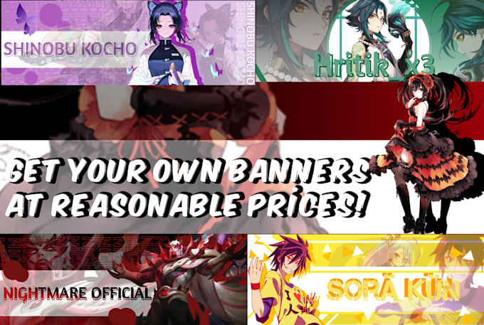 Create youtube, reddit, twitter, facebook, etc, banners by Sushi_02 ...