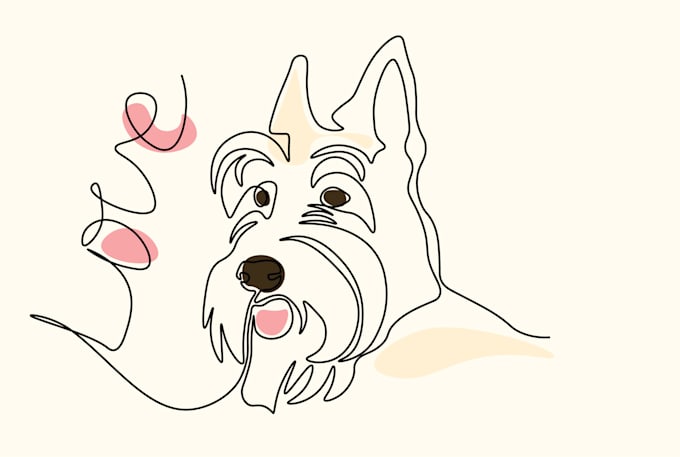 Draw abstract colored continuous line illustrations in 24 hours by ...