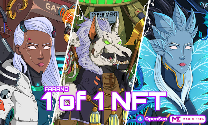 Create custom cartoon character for your nft collection art by ...