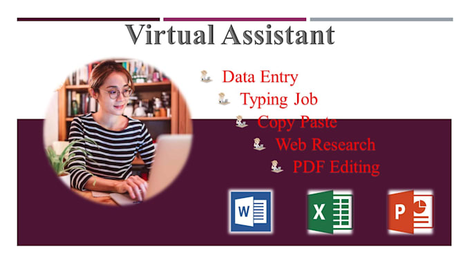 Be your data entry virtual assistant by Sachi_maduwanti | Fiverr