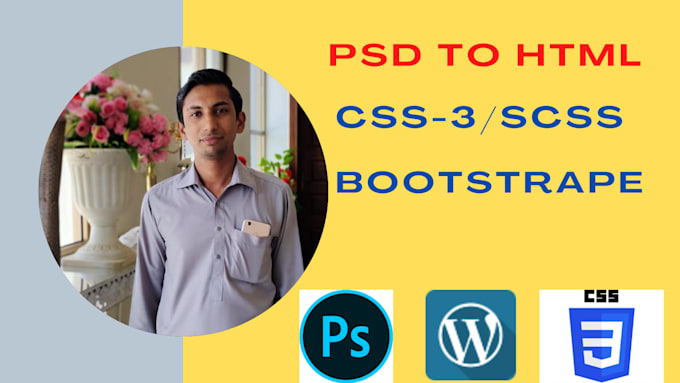 Convert Psd To Responsive Html Css In Bootstrap 5 By Bilal0304 Fiverr
