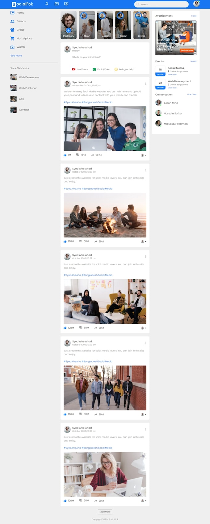 Convert psd to html, css and javascript with responsive design by ...