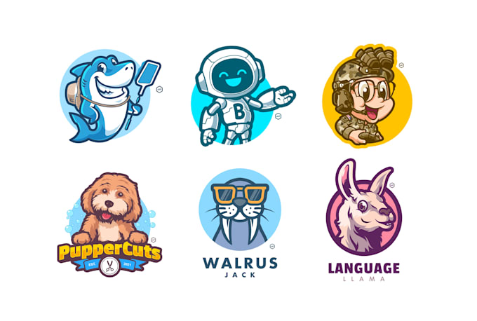 Design vector cartoon mascot logo by Noviangraphic | Fiverr