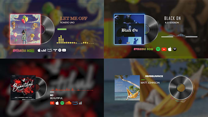 Make stunning music visualizer for you by Logoanimatee3d | Fiverr