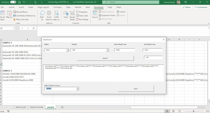 Automate excel using vba by Hamidsaeed13 | Fiverr