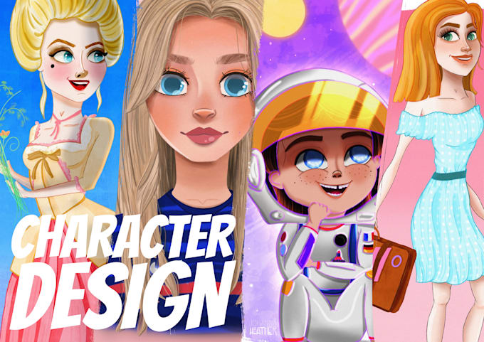 Create your custom cartoon character by Johannabruyer | Fiverr