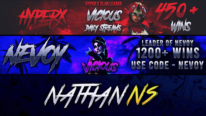 Create you an incredible channel art by Grumbygfx | Fiverr