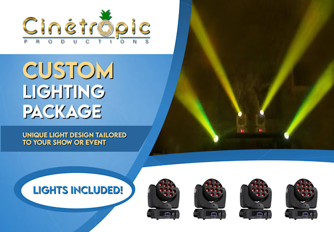 Design you a custom light show for your event pro lights included by ...