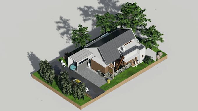 Create 3d architectural axonometric animation by Azmimustaqim | Fiverr