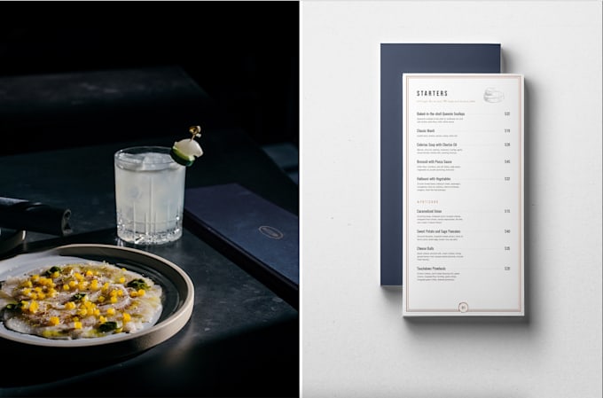 Design your luxurious perfect menu by Jassersahbani | Fiverr