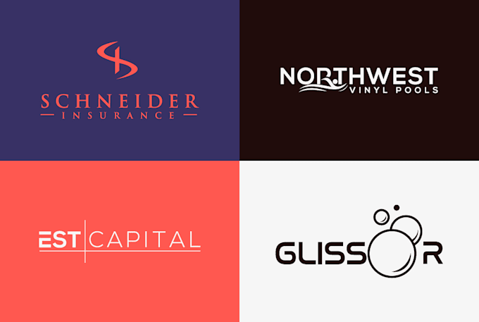 Design modern minimal word mark, letter mark and font logo by Milon126 ...