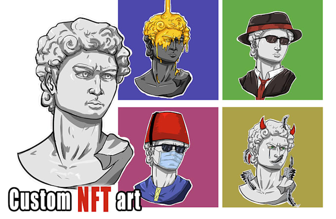 Do unique nft art collection with 100, 1k, 10k nfts by Cha_san | Fiverr