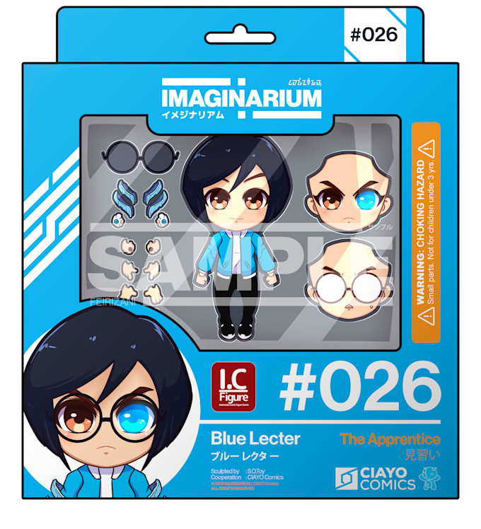 Create a figure box chibi illustration by Bt17cc | Fiverr