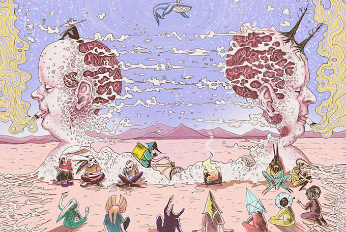 Draw an incredible psychedelic illustration by Mateojulianart | Fiverr